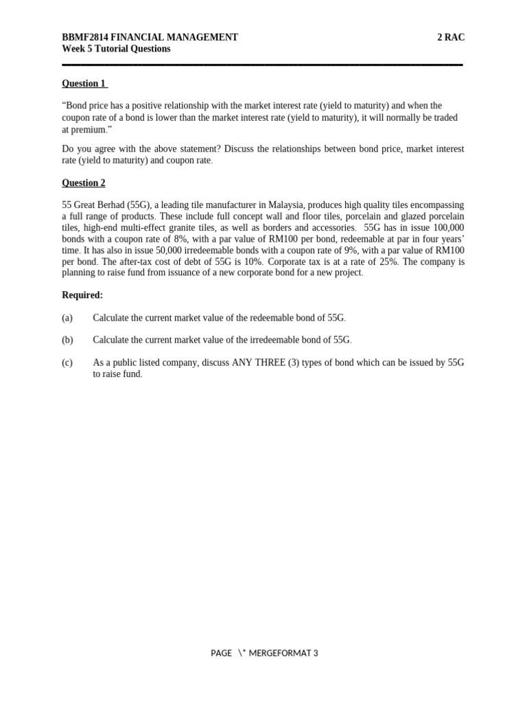 Finance Students' Bond Analysis | PDF | Bonds (Finance) | Yield (Finance)