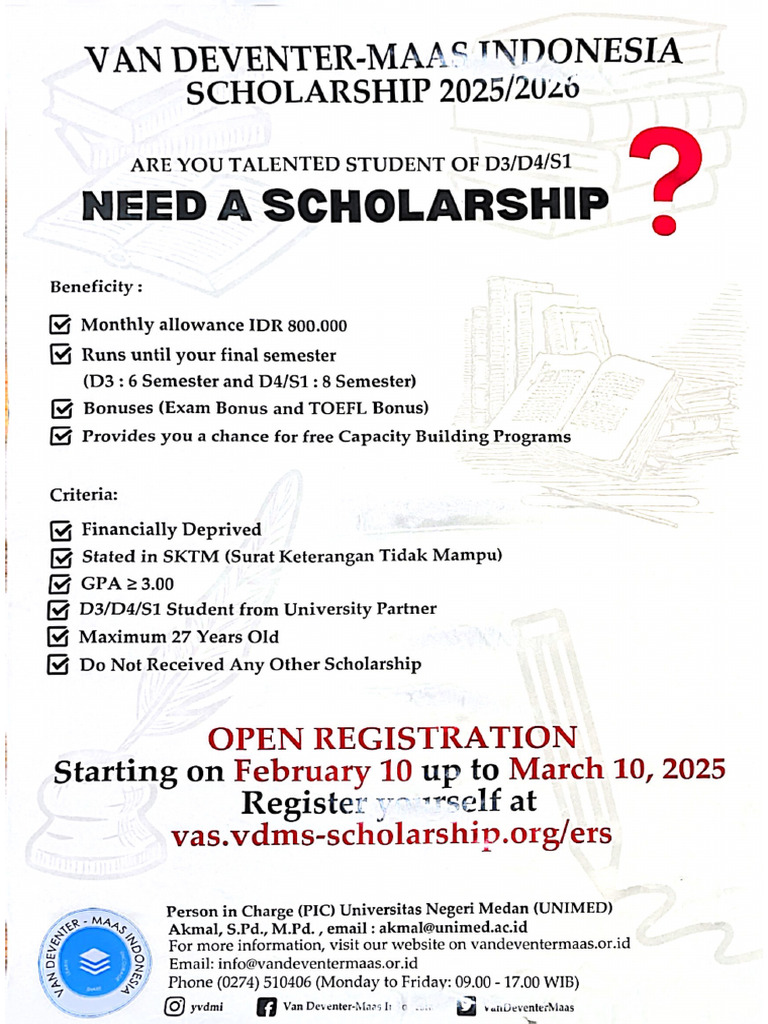 Beasiswa VDMI 2025 | PDF
