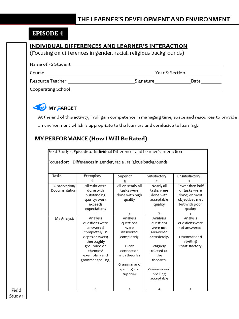 FS-EPISODE-4 | PDF | Classroom | Learning