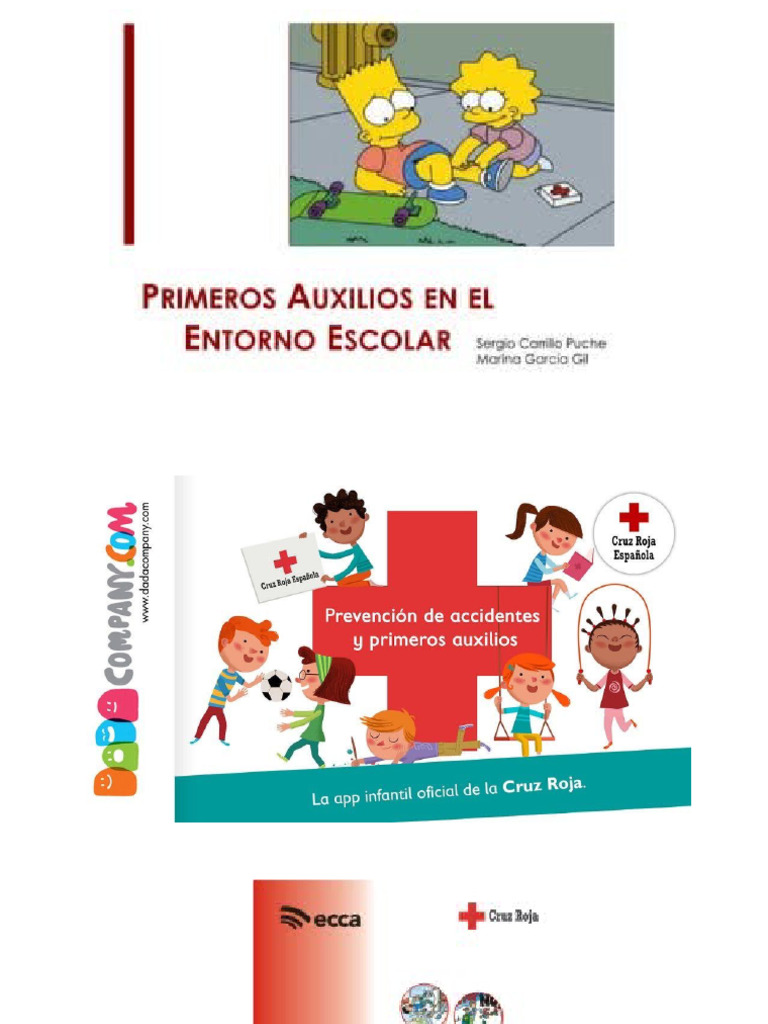 Primeros Auxilios Escolar Diapositivas Base | PDF
