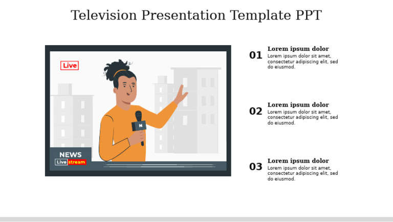 Television Presentation Template PPT | PDF