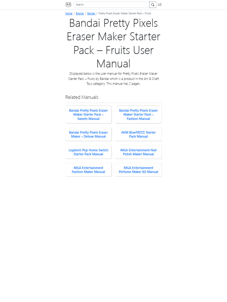 Pretty Pixels Eraser Maker Guide | PDF