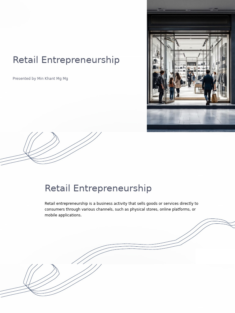 Retail Entrepreneurship | PDF | Entrepreneurship | Retail