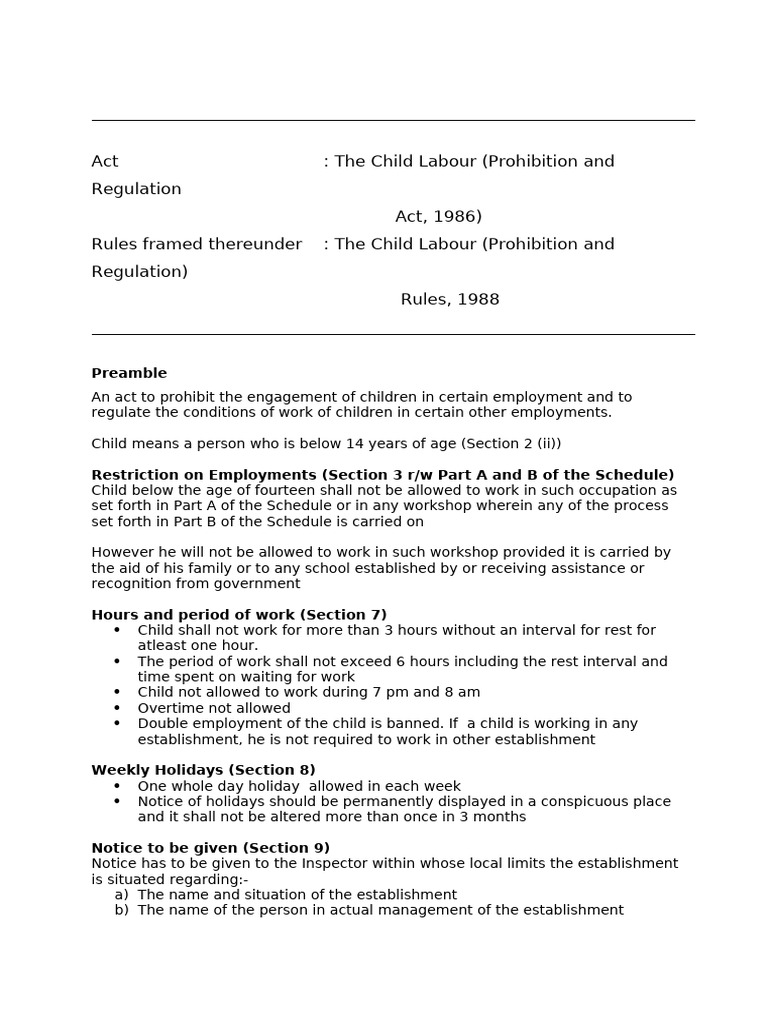 Child Labour | PDF | Government | Labor