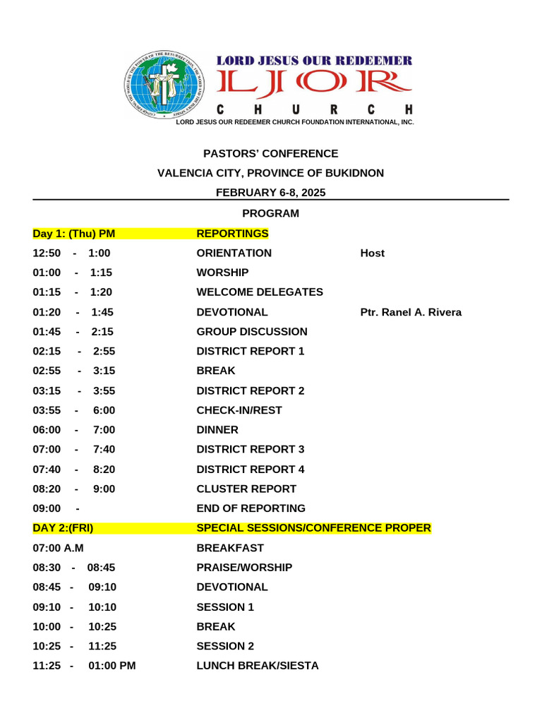 LJOR-MINDANAO-PASCON-PROGRAM-2024-2025 (1) | PDF