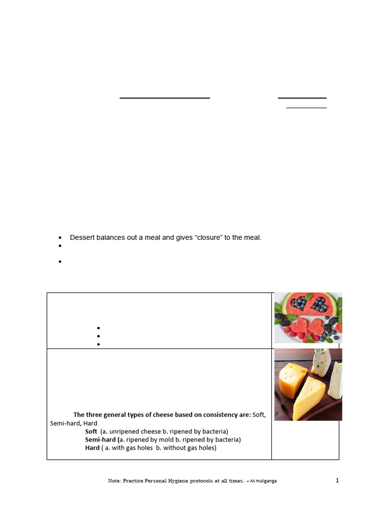 COOKERY 9 Quarter 4 LAS Number 1 | PDF | Pudding | Desserts