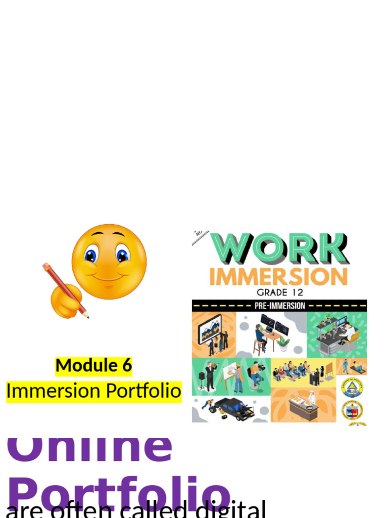 WORK IMMERSION Module 6 | PDF