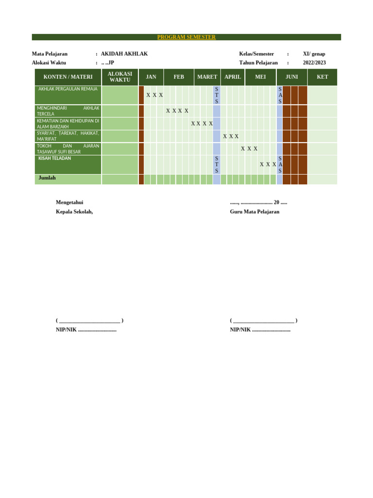 Program Semester 2 | PDF