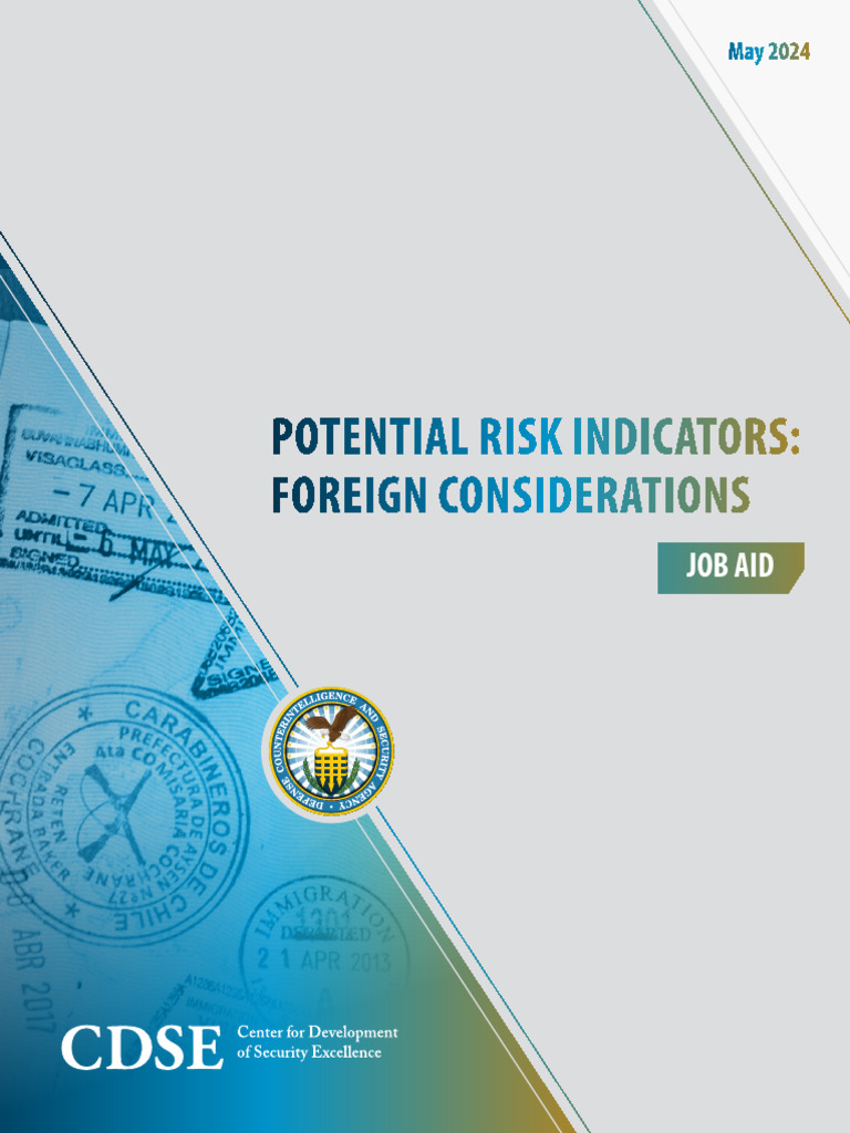 Potential Risk Indicators Foreign Considerations | PDF | Security ...