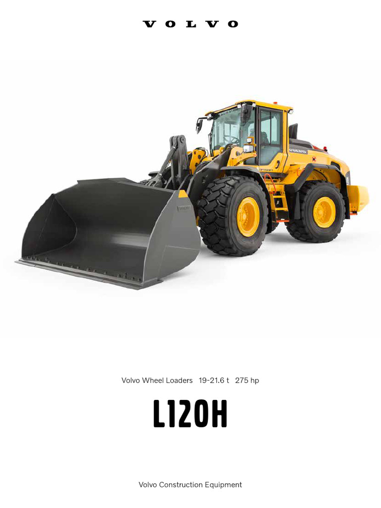 Volvo L120H Wheel Loader Specs | PDF | Diesel Engine | Automatic ...