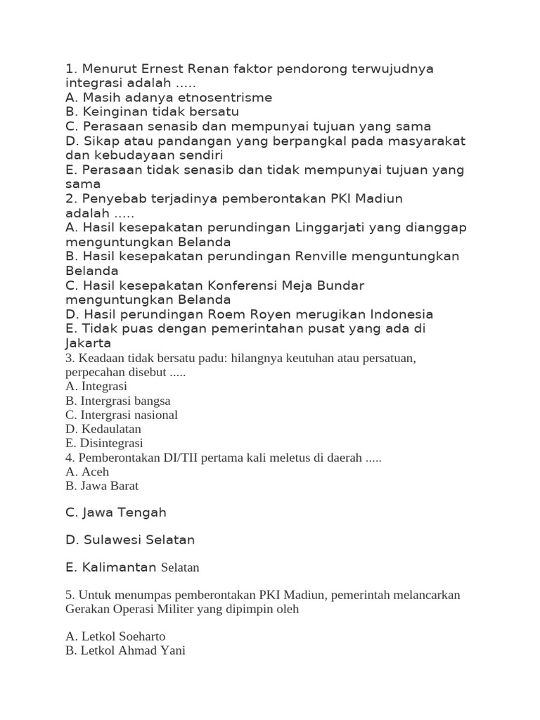 Sejarah Baru Xii Semester 1 | PDF