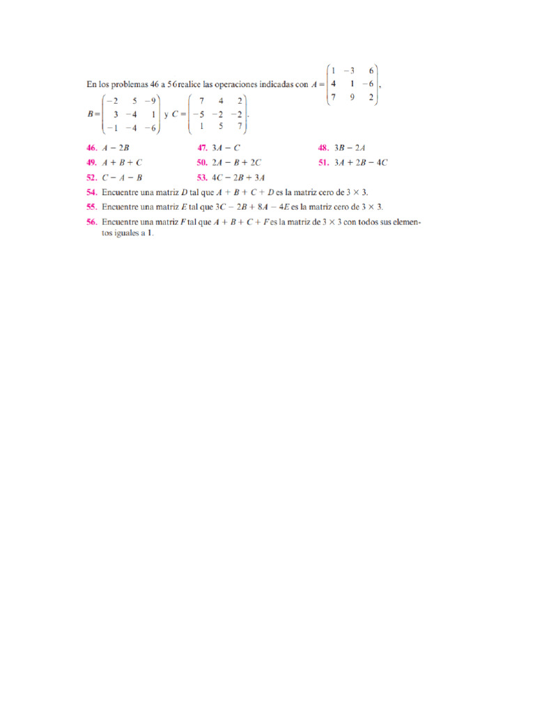 Actividad Operaciones Con Matrices | PDF