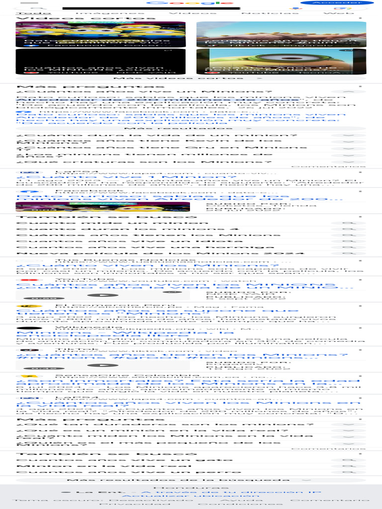 ¿Cuántos años viven los Minions? | PDF