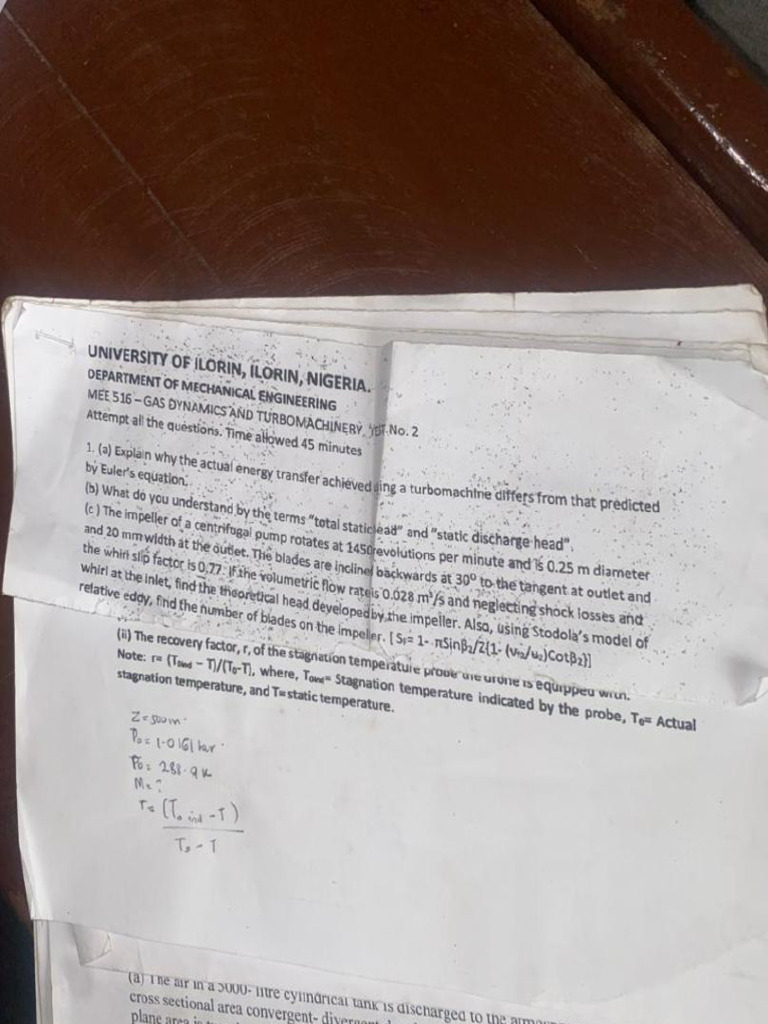 Mee 516 pq | PDF | Mach Number | Pressure