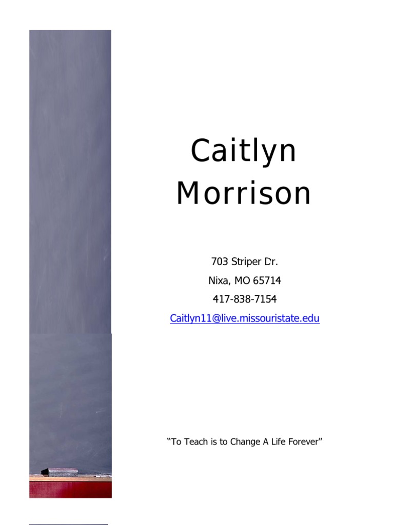 Caitlyn Morrison Resume | PDF