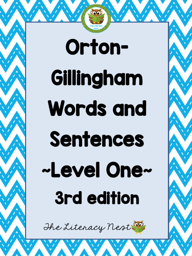 Orton-Gillingham Level 1 Guide | PDF