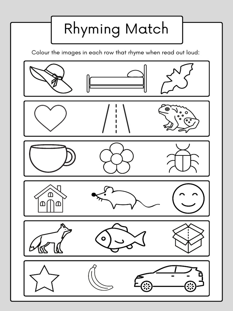 Rhyming Worksheet | PDF