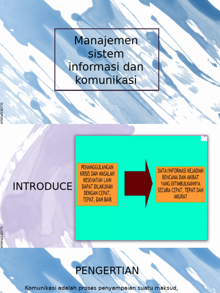 Informasi Manajemen Komunikasi SLIDESMANIA | PDF