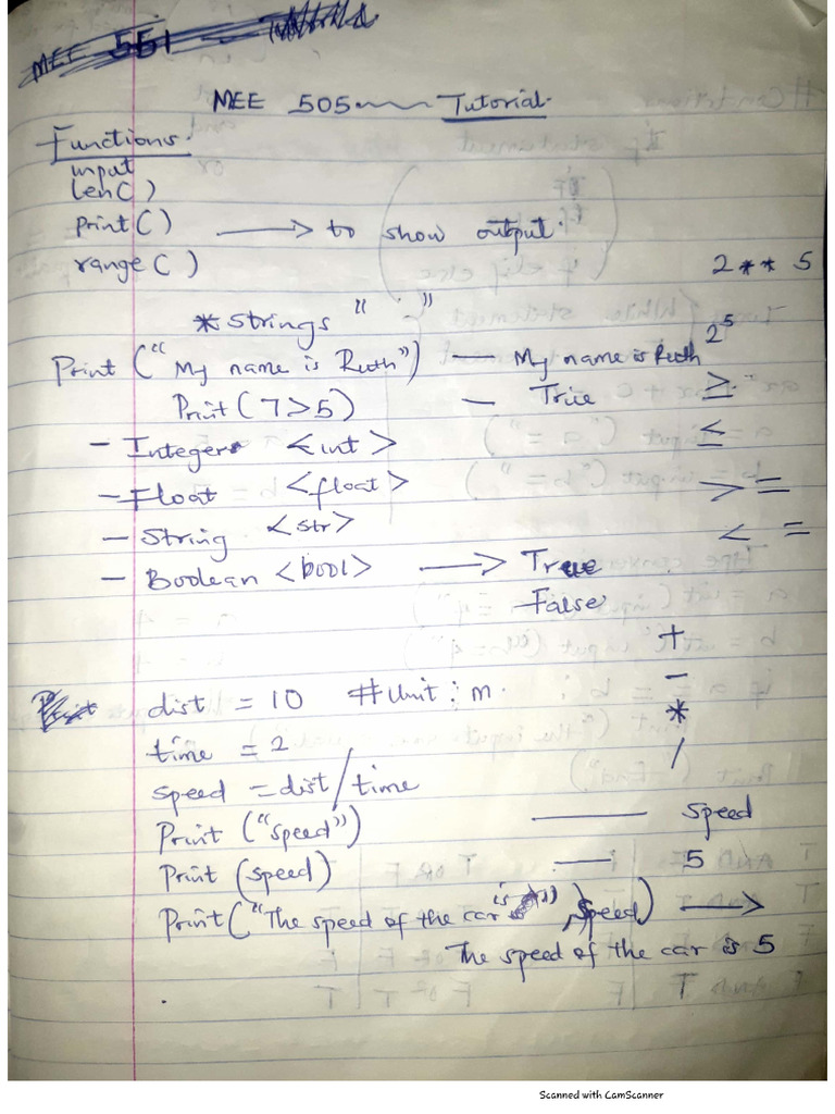 505 Tutorial Updated Pdf