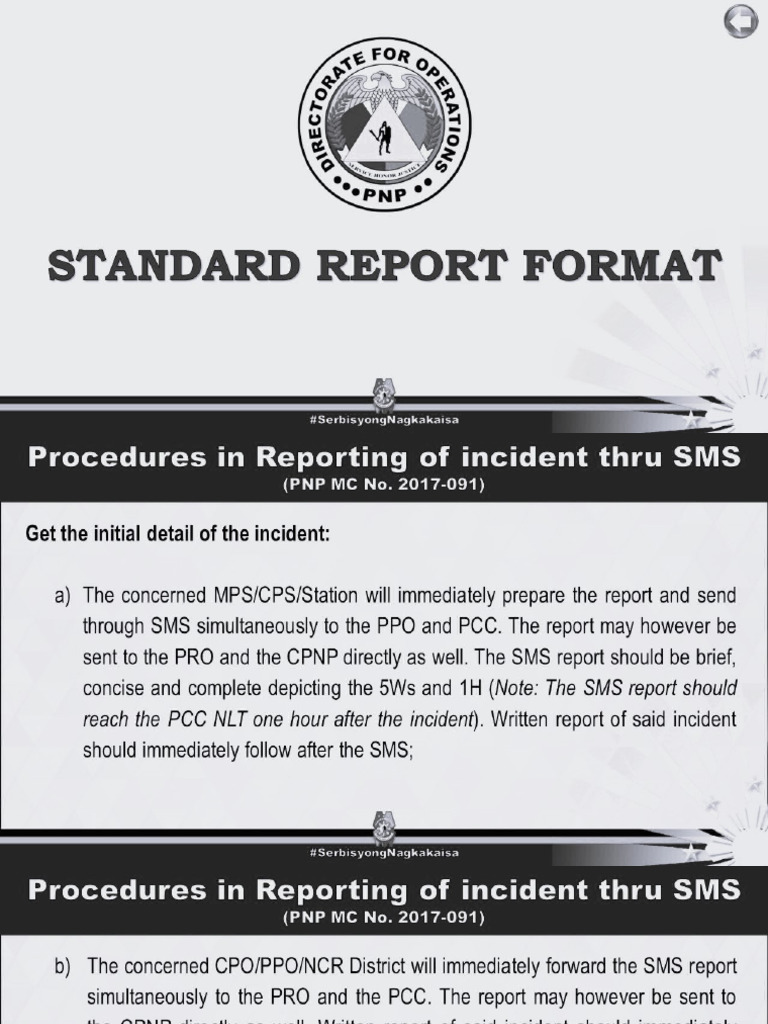 Standard Report Format | PDF