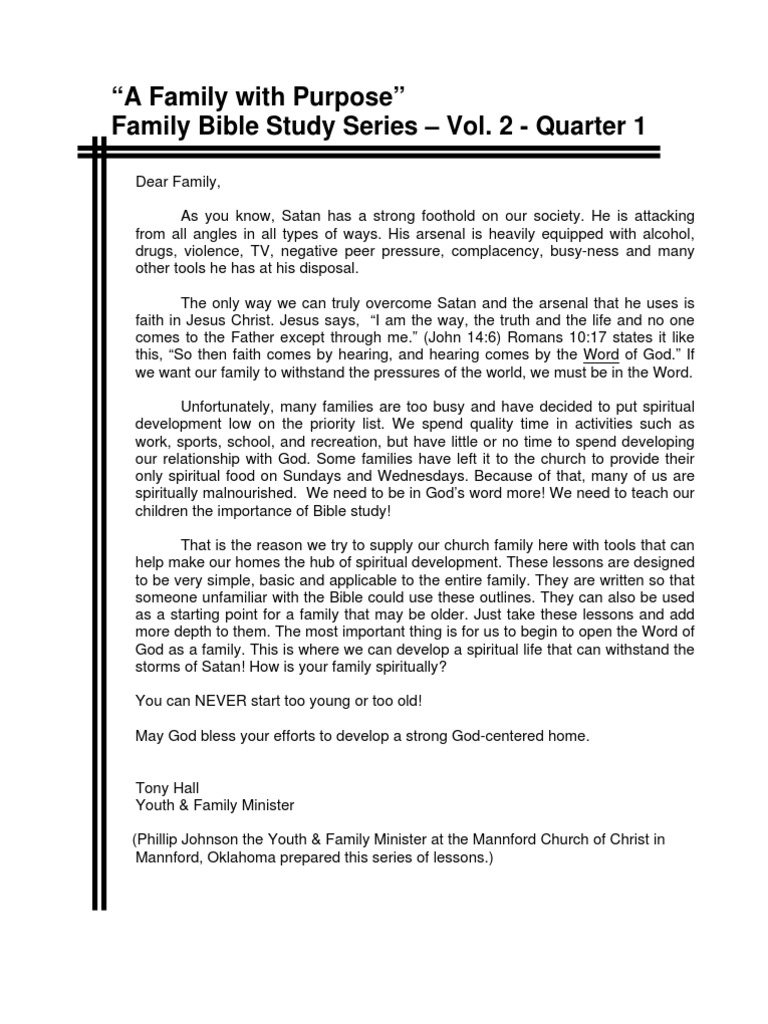 Family Bible Study Lessons | PDF | Gospel Of Matthew | Judas Iscariot