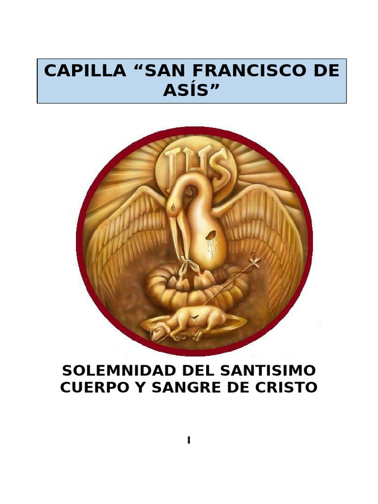 Corpus | PDF | eucaristía | Cristo (título)