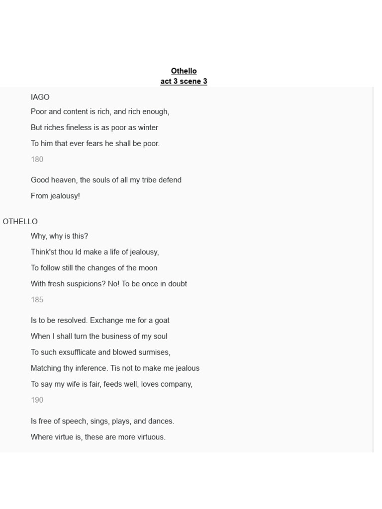 Othello act 3 scene 3-2 | PDF | Iago | Othello