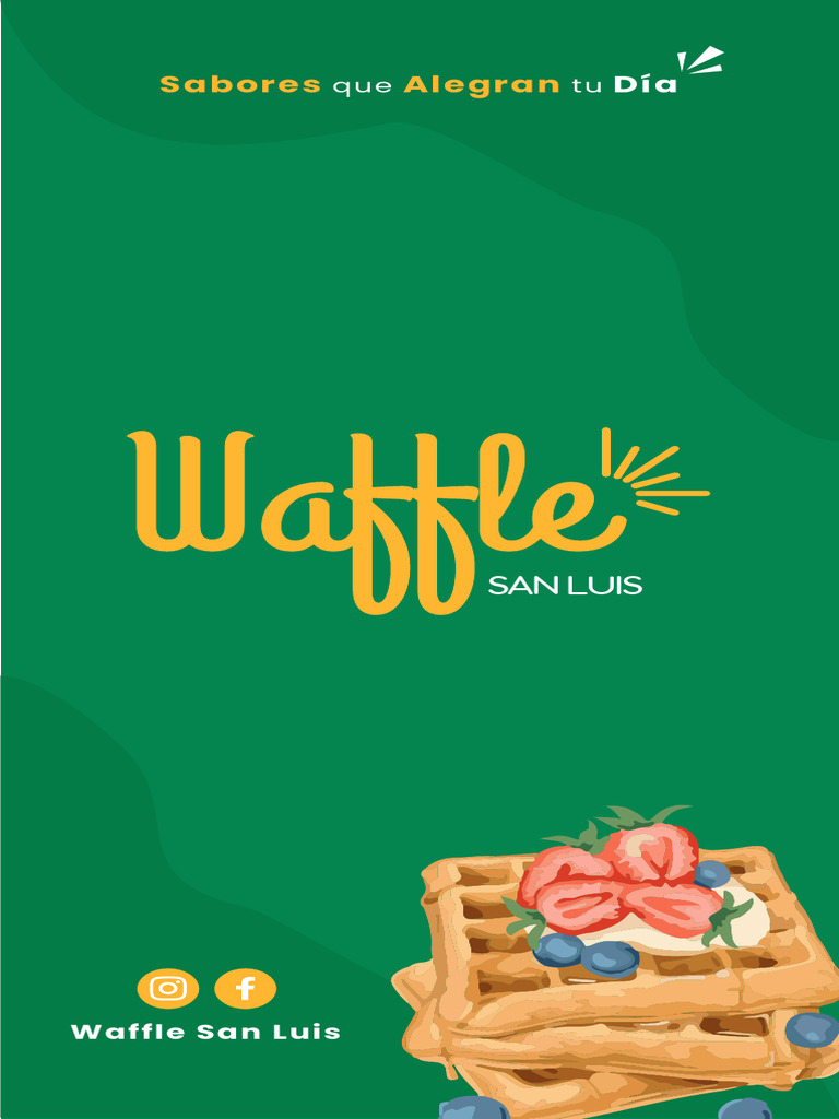 Menú Waffle SL 2025 Vfdifr | PDF | Tortita | Malteada