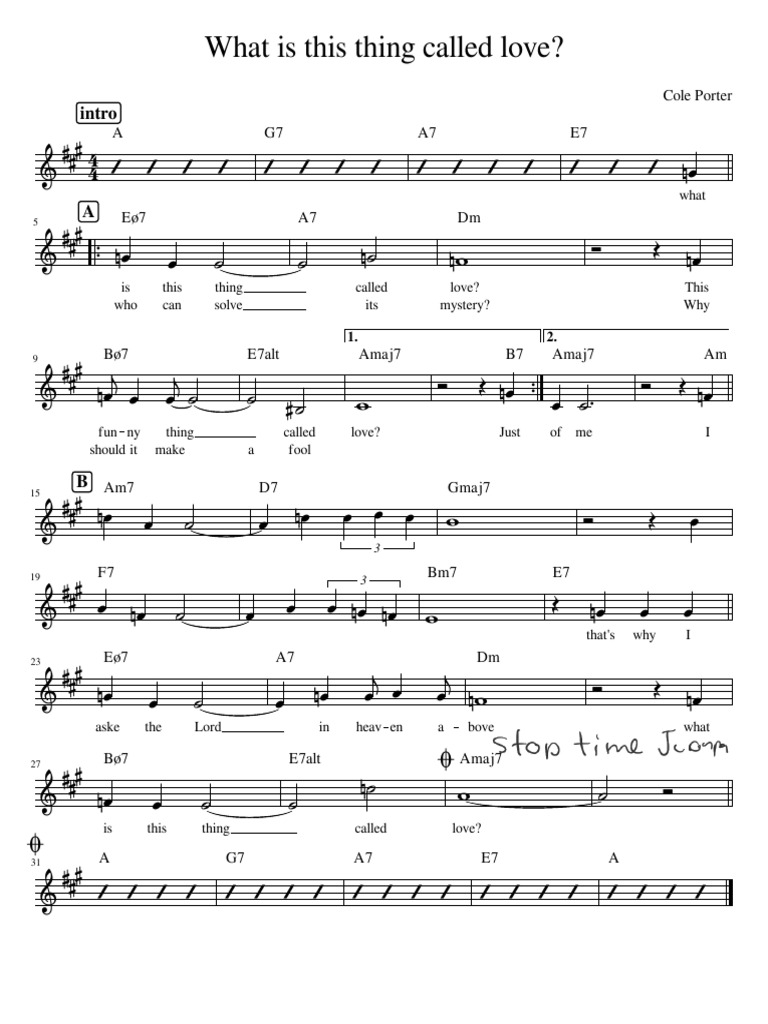 What Is This Thing Called Love | PDF