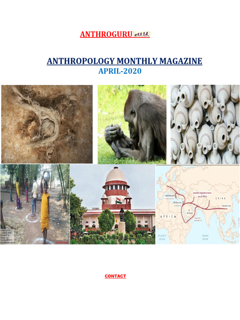 Anthro Monthly Magz April-2020 | PDF | Homo | Neanderthal