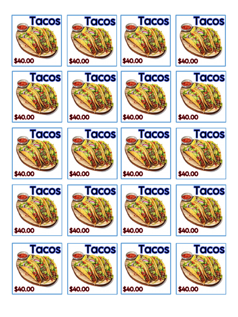 Boletos Tacos | PDF