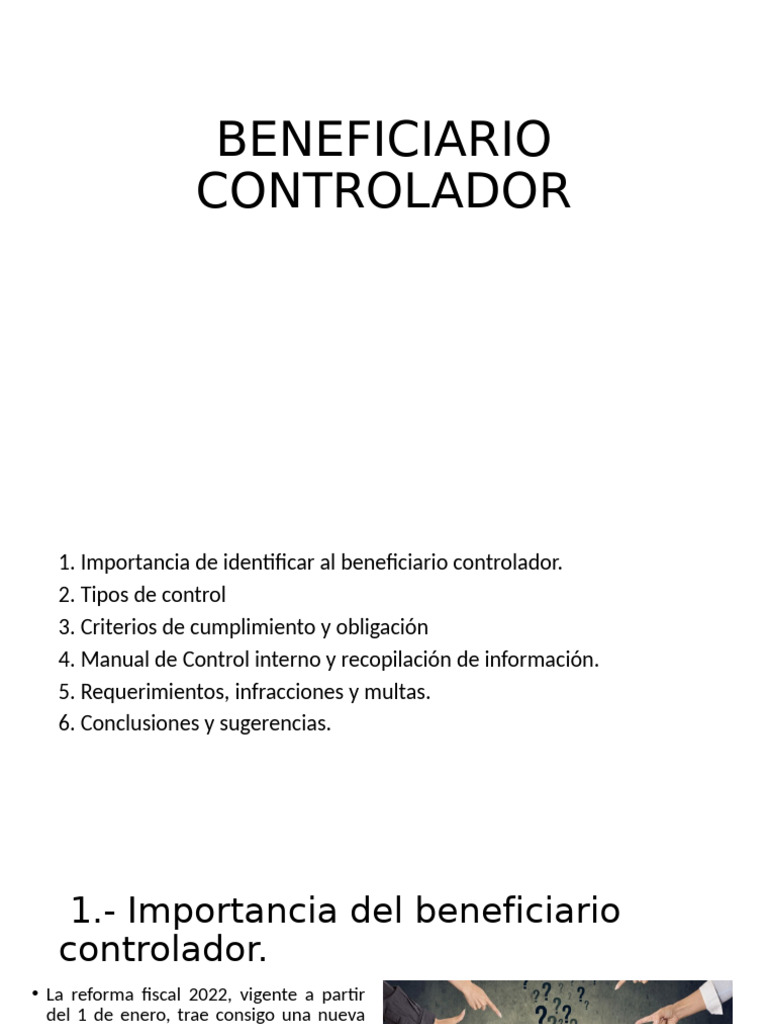 Beneficiario-Controlador | PDF | Contabilidad | Business