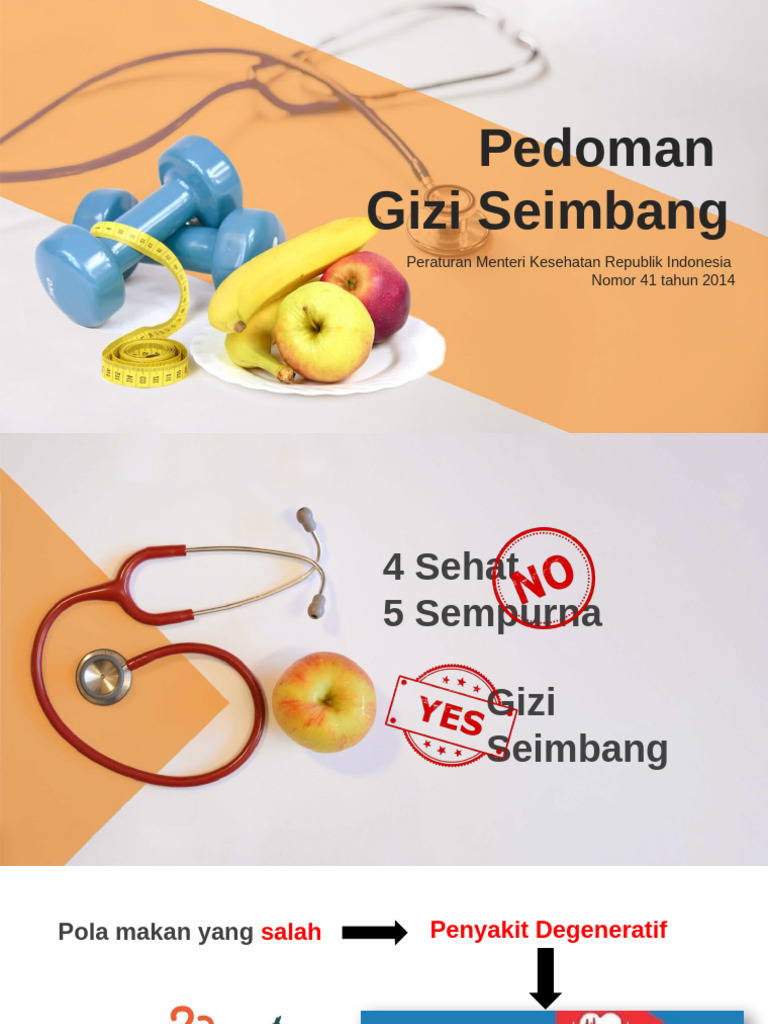 Sosialisasi Pedoman Gizi Seimbang | PDF