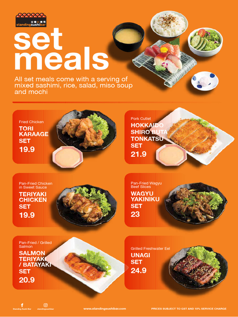Odeon+Set+Meals+Menu+6 1 25 | PDF