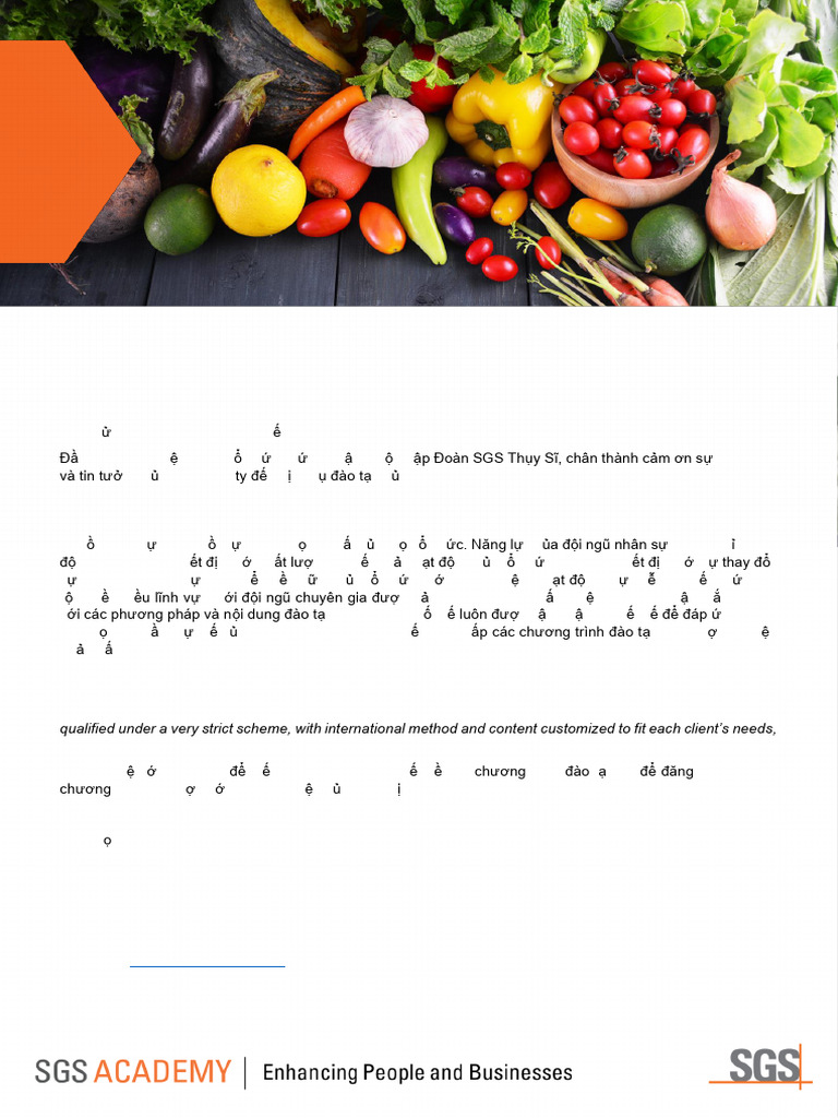 SGS - Training Course List - Food & Packaging 2024 | PDF