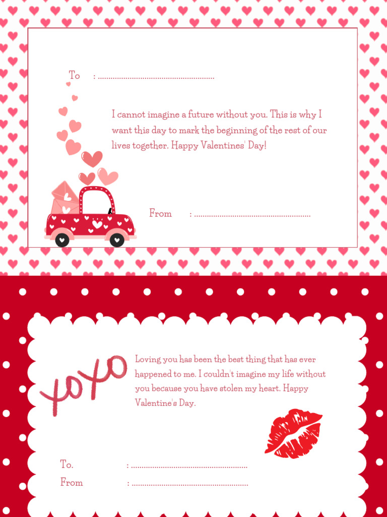Free Valentines Card | PDF | Valentine's Day