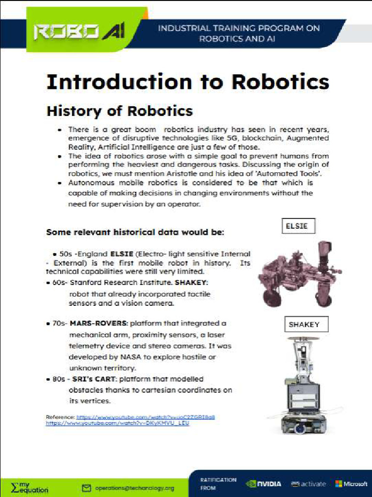 B-Introduction To Robotics-Case Study | PDF