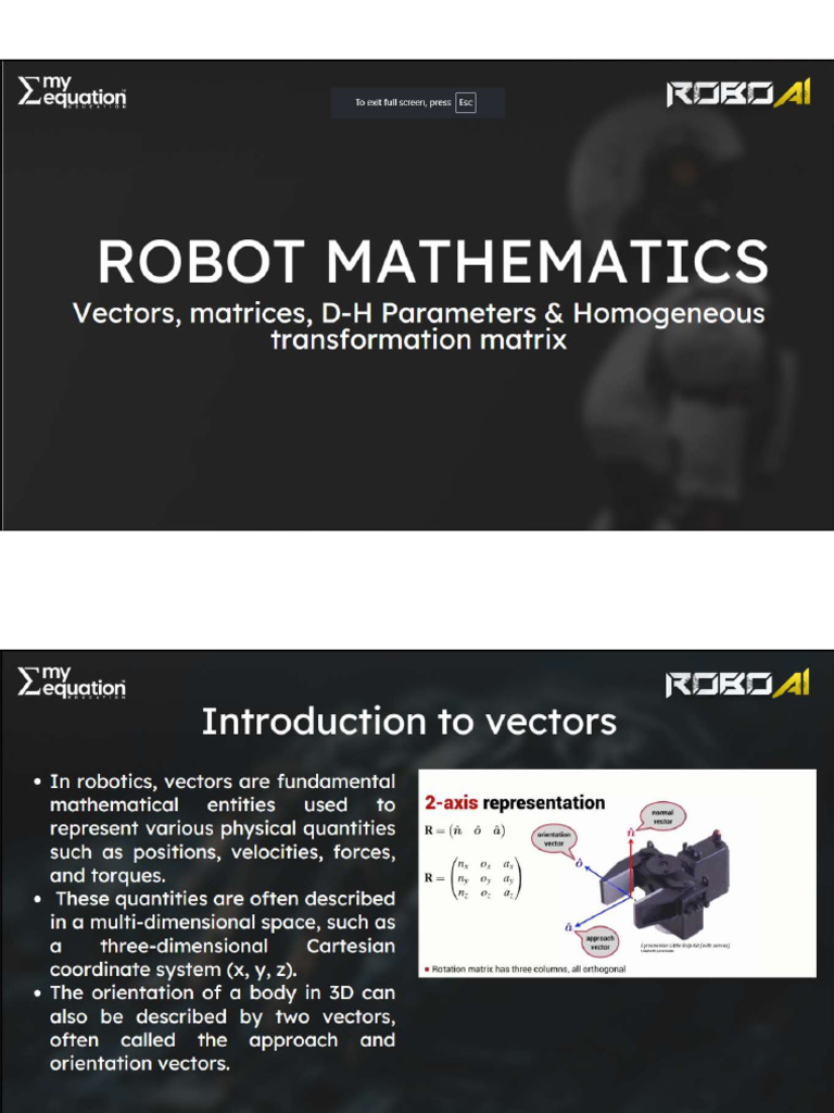 E-Robot mathematics | PDF