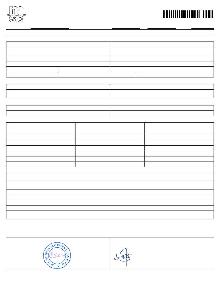 MSC Perle TEO Tadese Biniam Girma 40125 Contract of Employment 2 | PDF | Collective Agreement ...
