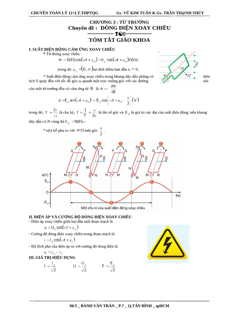 Dòng Điện Xoay Chiều - vkt - 24 | PDF