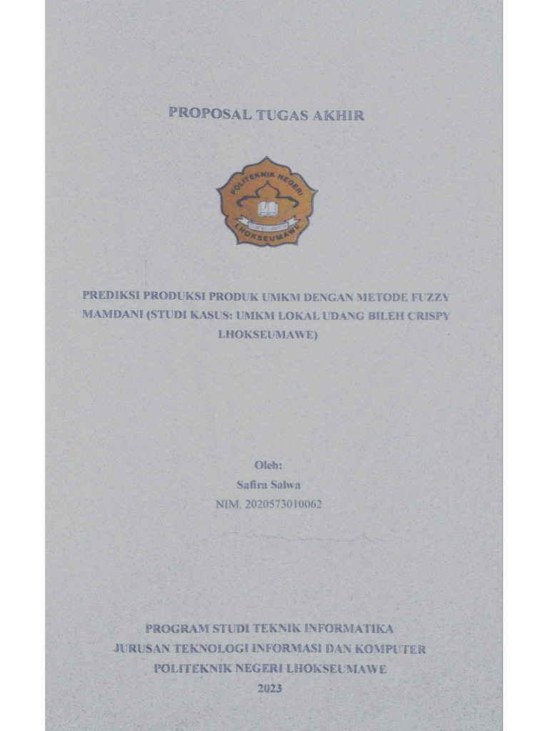 Contoh Proposal 2 | PDF