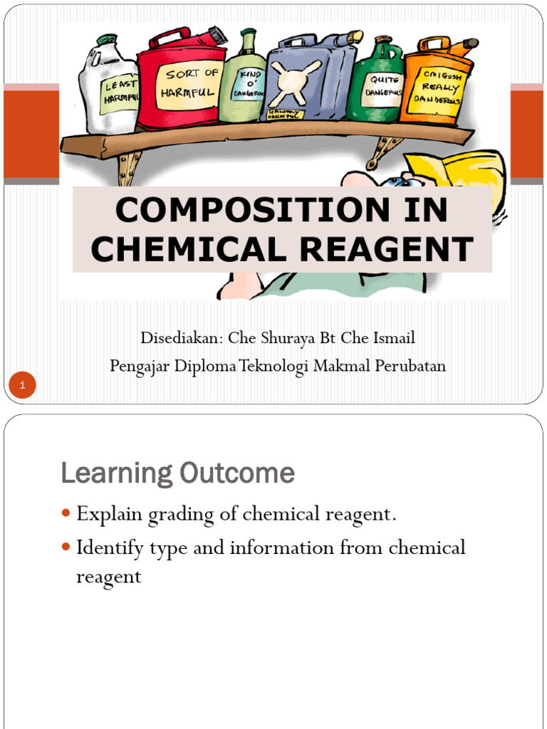 Chemical Reagent Composition Overview | PDF | Chemistry | Chemical ...