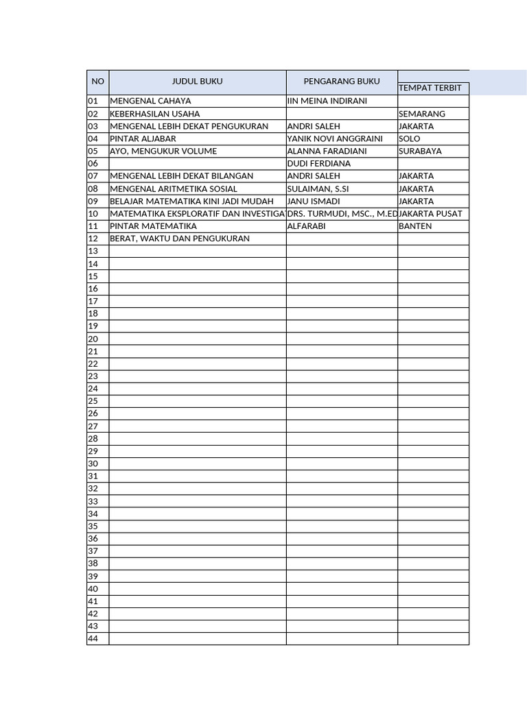 Buku Induk Perpustakaan Pdf