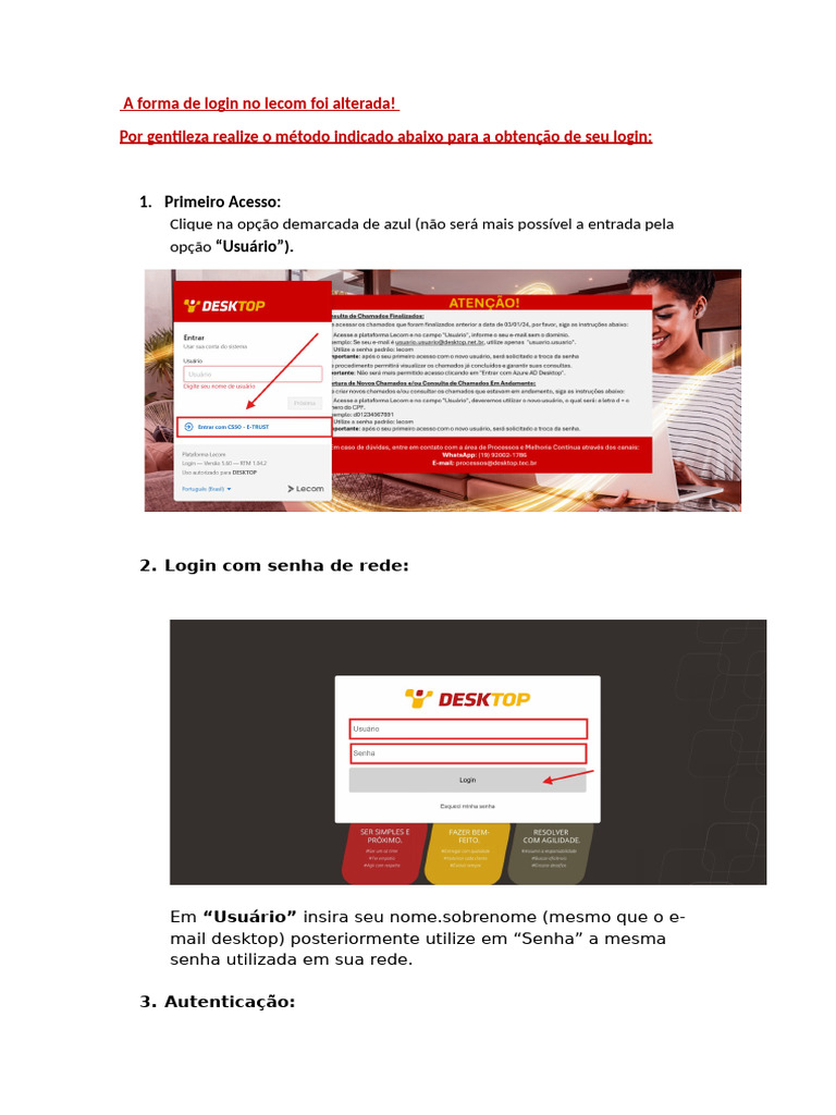 Passo A Passo login-CSSO | PDF