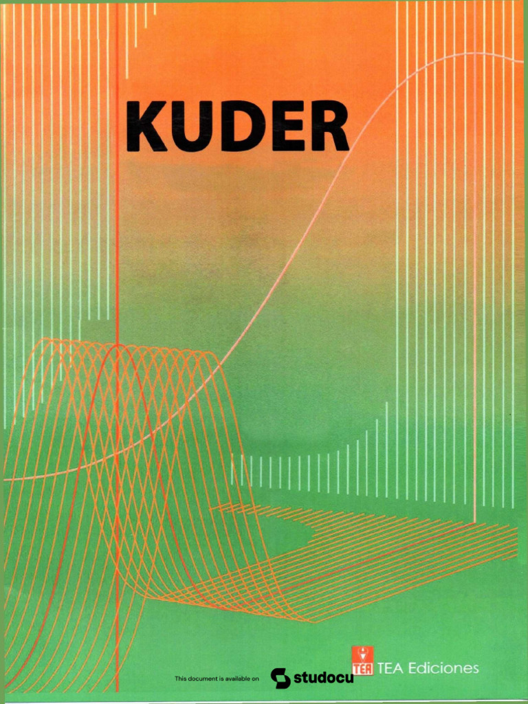 KUDER-C_Cuadernillo + portada | PDF | Periódicos | Publicidad