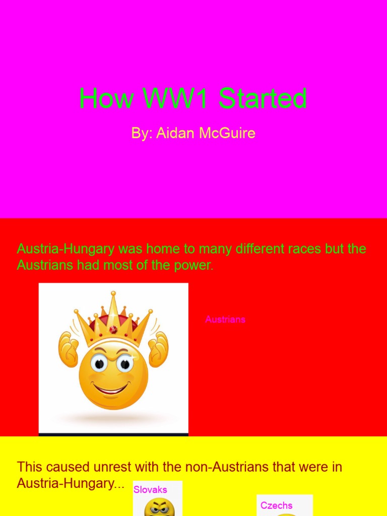 How WW1 Started | PDF