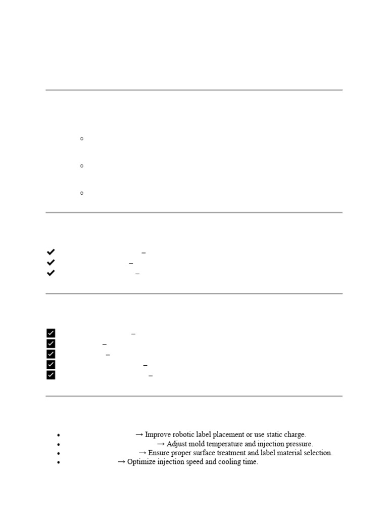 In-Mold Labeling Process Guide | PDF