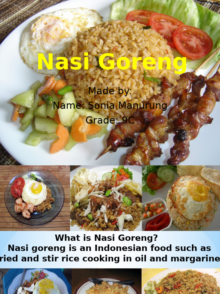 Nasi Goreng English Presentation | PDF