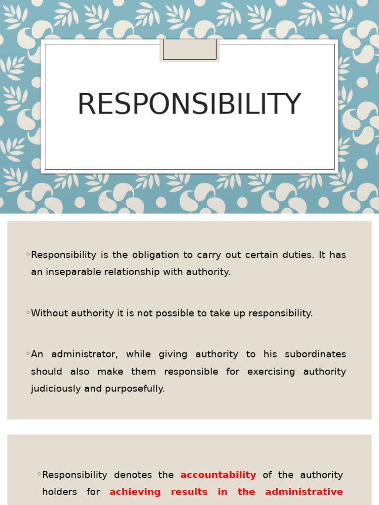 Responsibility | PDF | Justice | Crime & Violence