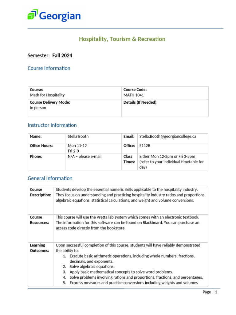 Math 1041 Syllabus Fall 2024 - Tagged | PDF | Mathematics | Arithmetic